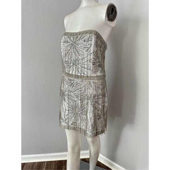 Retrofete | Dresses | Retrofete Dixie Sequin Fringe Dress | Poshmark